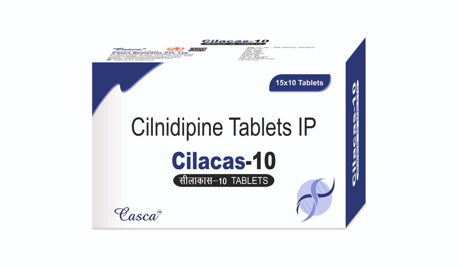 Cilnidipine 10 Mg Tablets Manufacturer and Suppliers