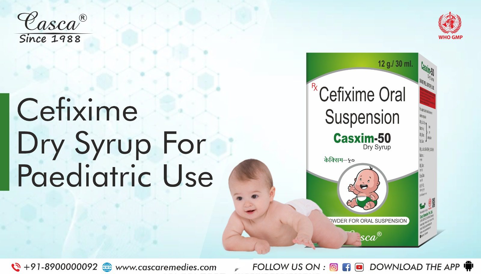 Cefixime Dry Syrup for Paediatric Use