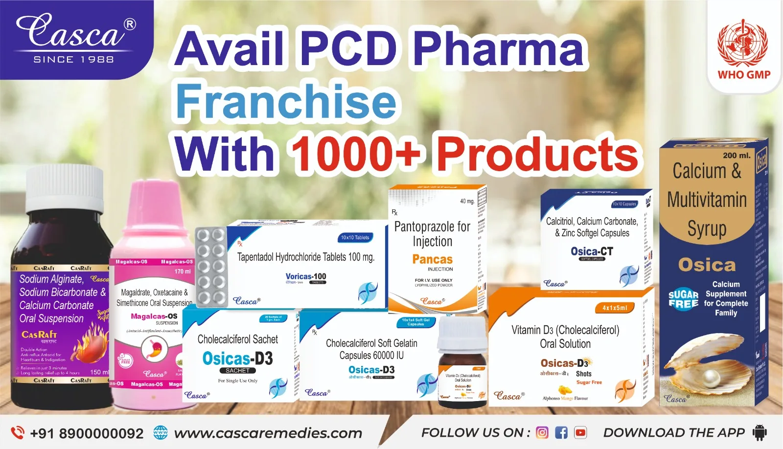 Avail PCD Pharma Franchise with 1000+ Products PCD Pharma Franchise